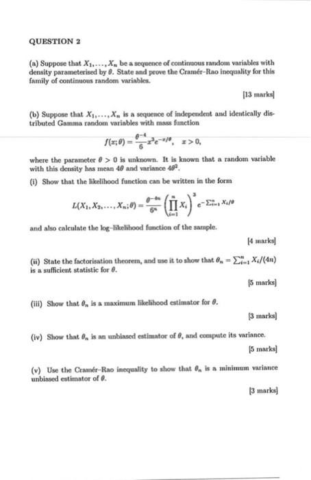 Solved (a) Suppose that X_1, ..., X_n be a sequence of | Chegg.com