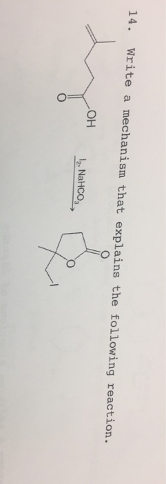 Solved Write a mechanism that explains the following | Chegg.com