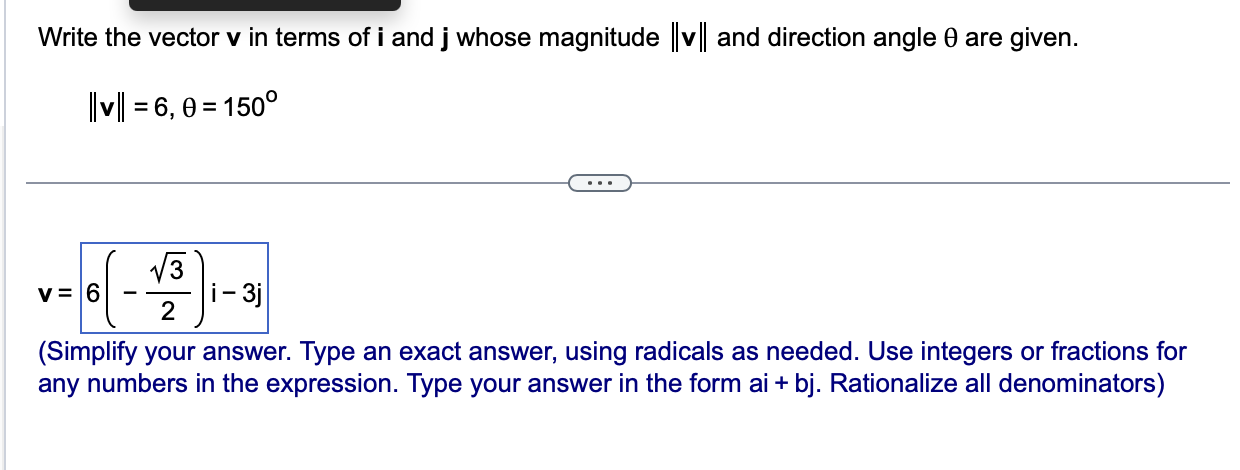 [Solved]: Write the vector ( mathbf{v} ) in terms of