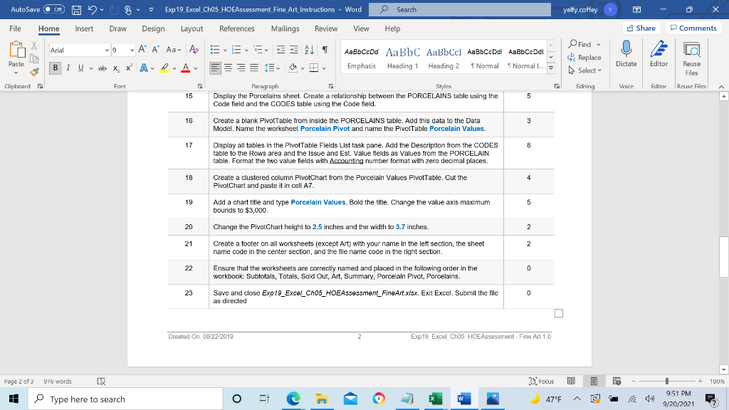 AutoSave Oh H2 OH HUB R = Exp 19 Excel Cho5 | Chegg.com