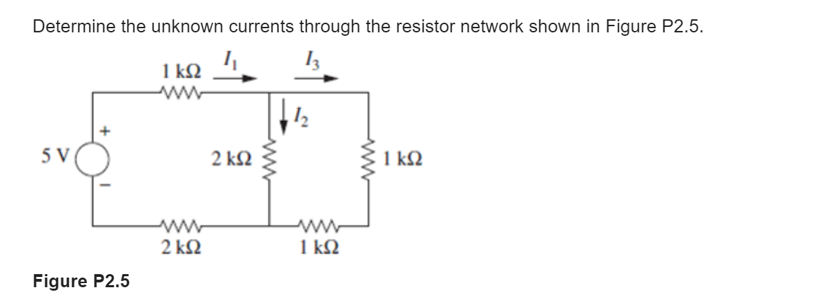 Solved Determine the unknown currents through the resistor | Chegg.com