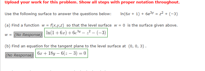 Solved Upload your work for this problem. Show all steps | Chegg.com