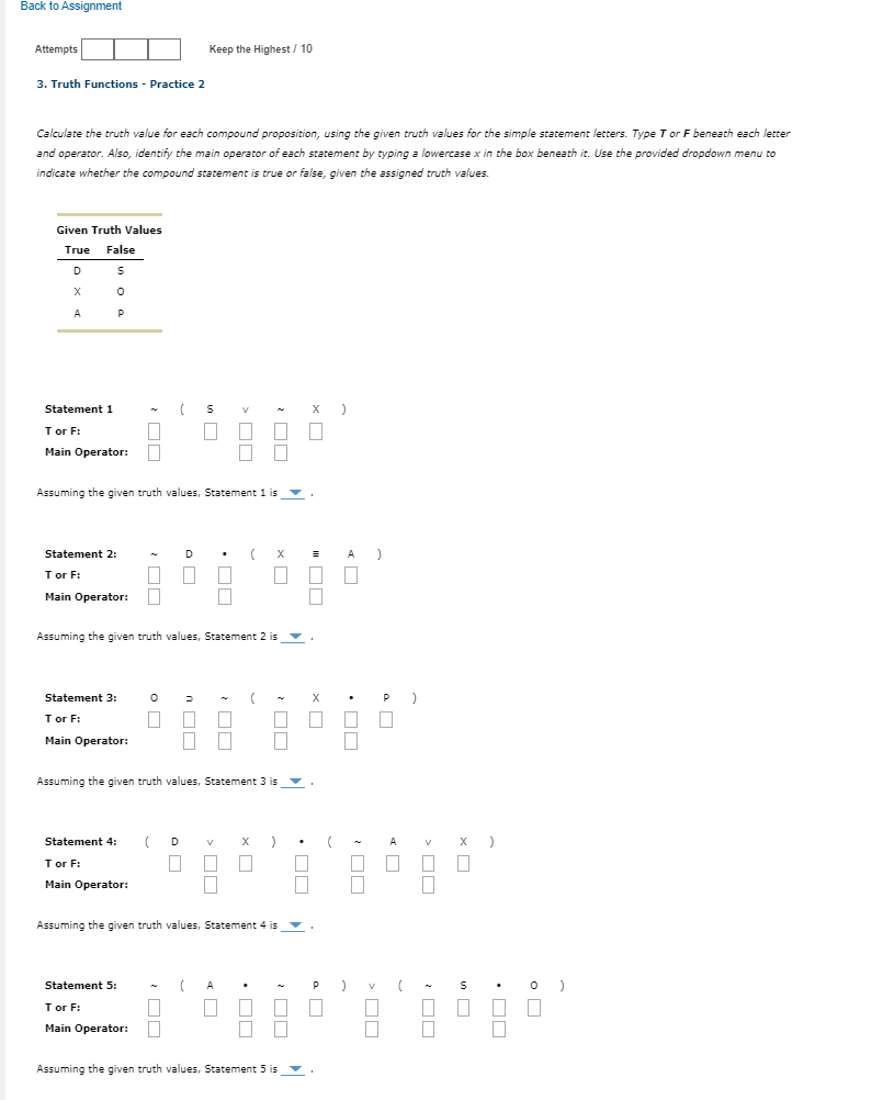 Solved Calculate the truth value for each compound | Chegg.com Solved Calculate the truth value for each compound | Chegg.com