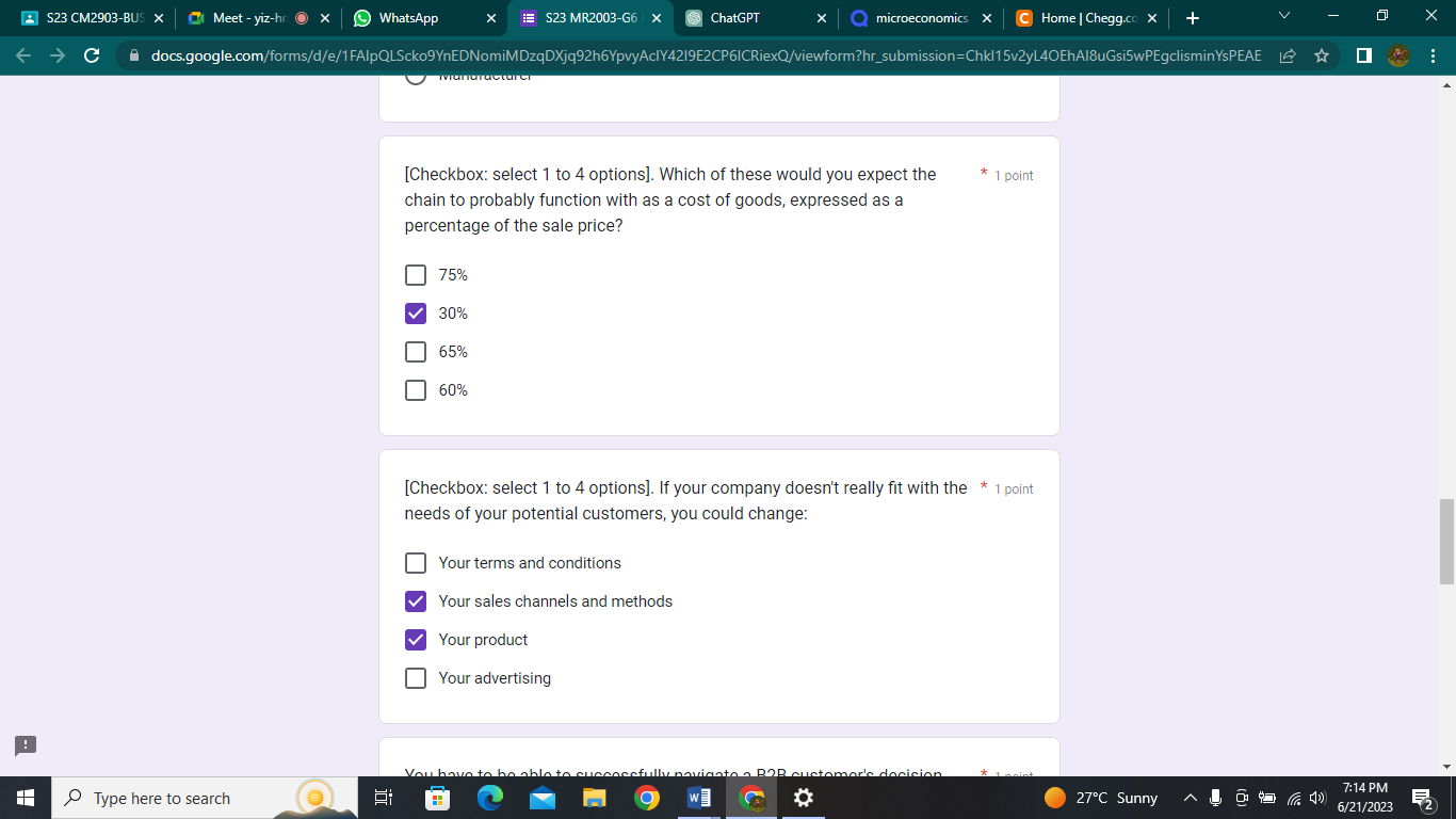 Solved [Checkbox: select 1 to 4 options]. Which of these | Chegg.com