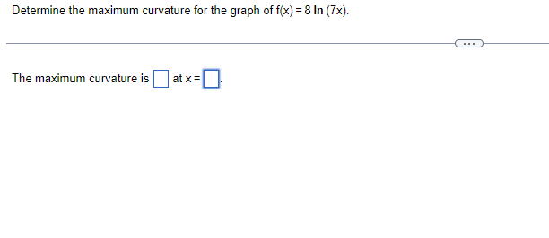 Solved Determine the maximum curvature for the graph of f(x) | Chegg.com