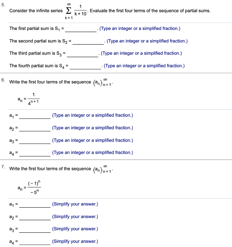 Solved 5. 1 Consider the infinite series E 1- Evaluate the | Chegg.com