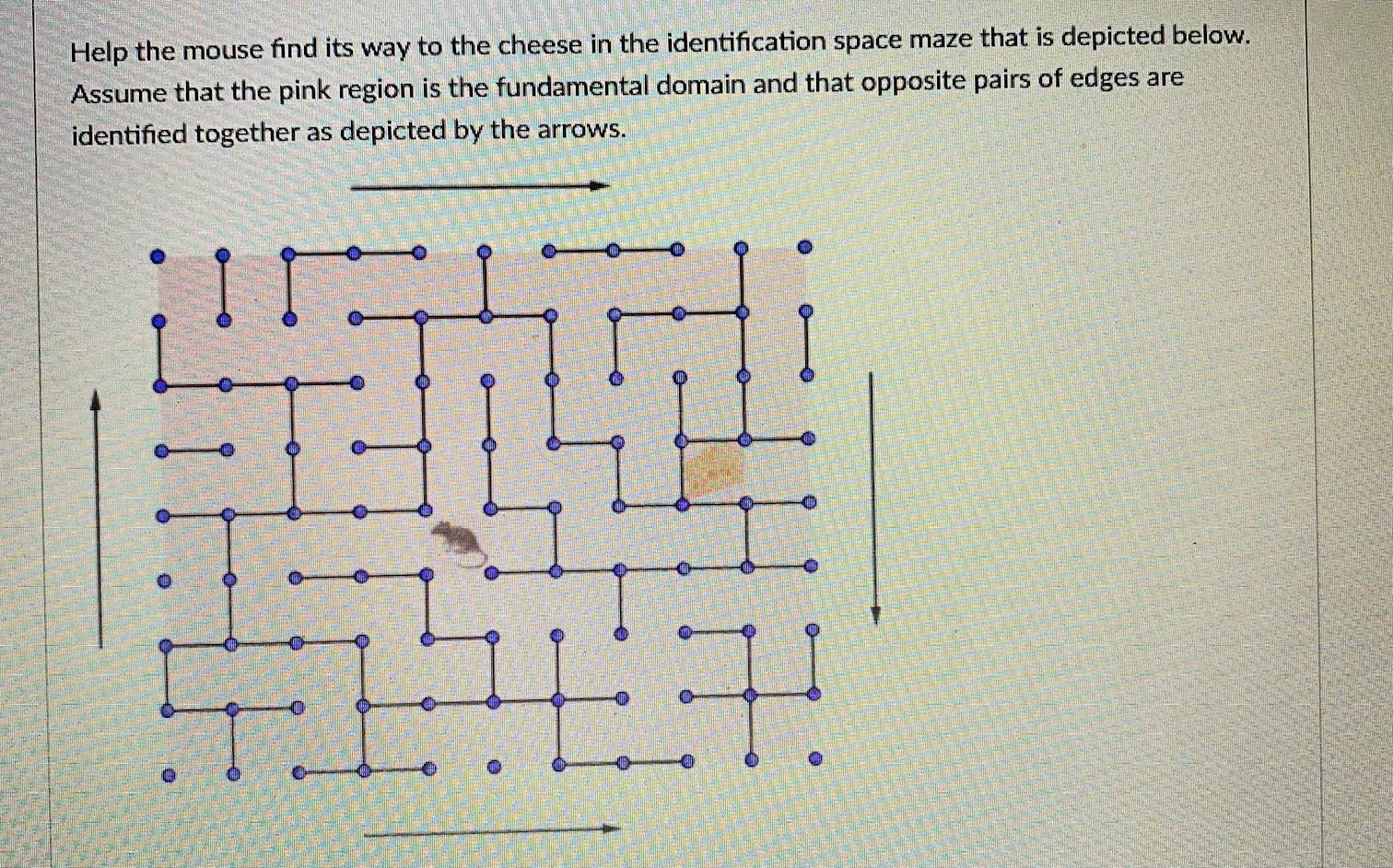 Solved Help the mouse find its way to the cheese in the | Chegg.com
