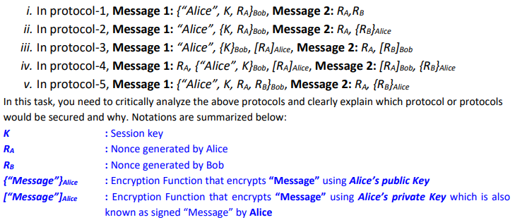 Solved Q5. Designing a Secure Authentication Protocol for a | Chegg.com