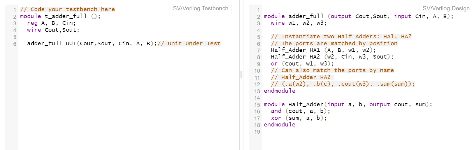 Solved Change the testbench in a way that it compares the | Chegg.com