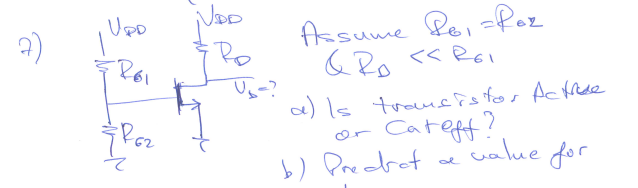 Solved DEVRE SORUSU 7 Assume Rg1=Rg2 & Rd