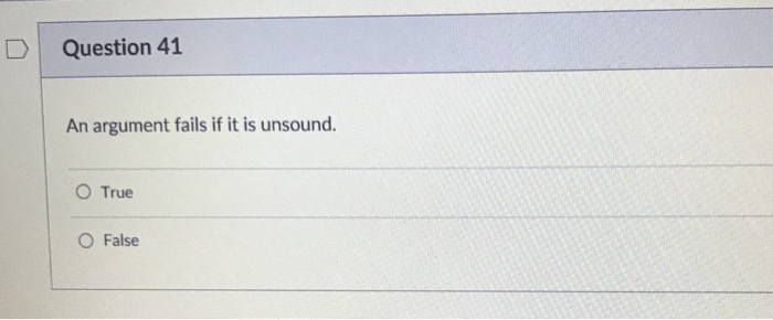 Solved D Question 33 1 Pts A Cogent Argument Must Be
