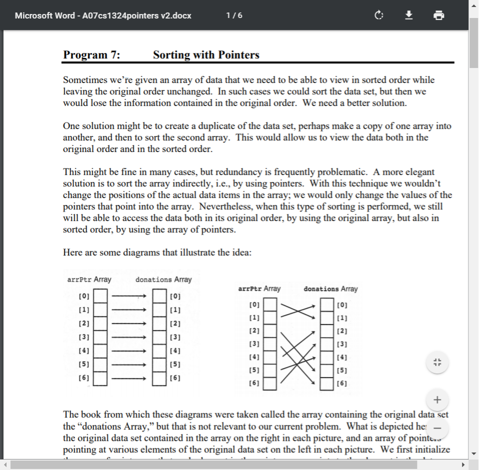 Sometimes we’re given an array of data that we need | Chegg.com