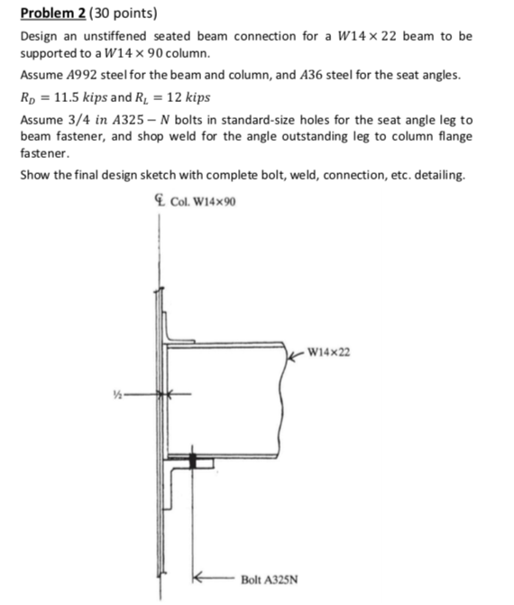 Seated Beam Connection Design - The Best Picture Of Beam