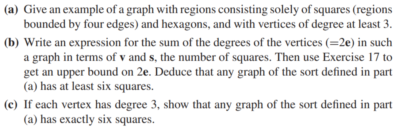 Solved (a) Give an example of a graph with regions | Chegg.com
