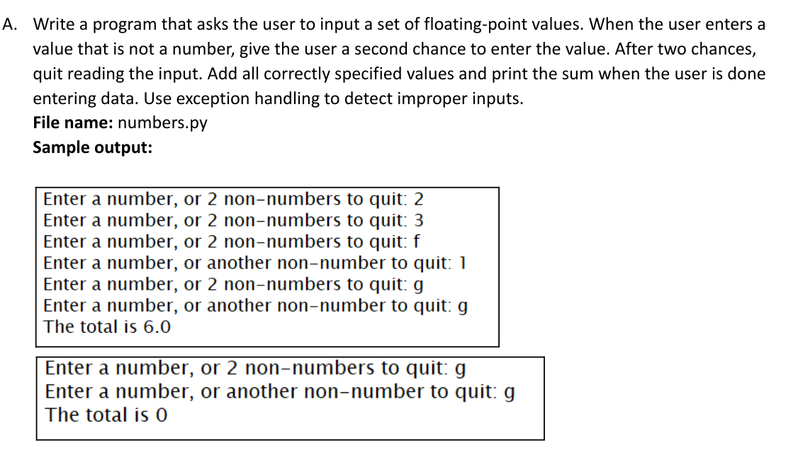Solved Write a program that asks the user to input a set of | Chegg.com