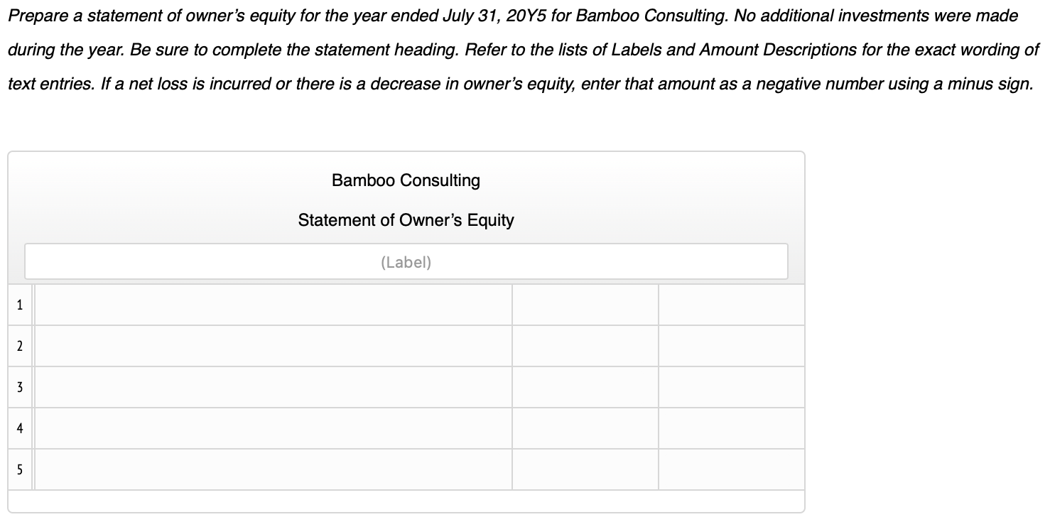 Solved Bamboo Consulting is a consulting firm owned and | Chegg.com