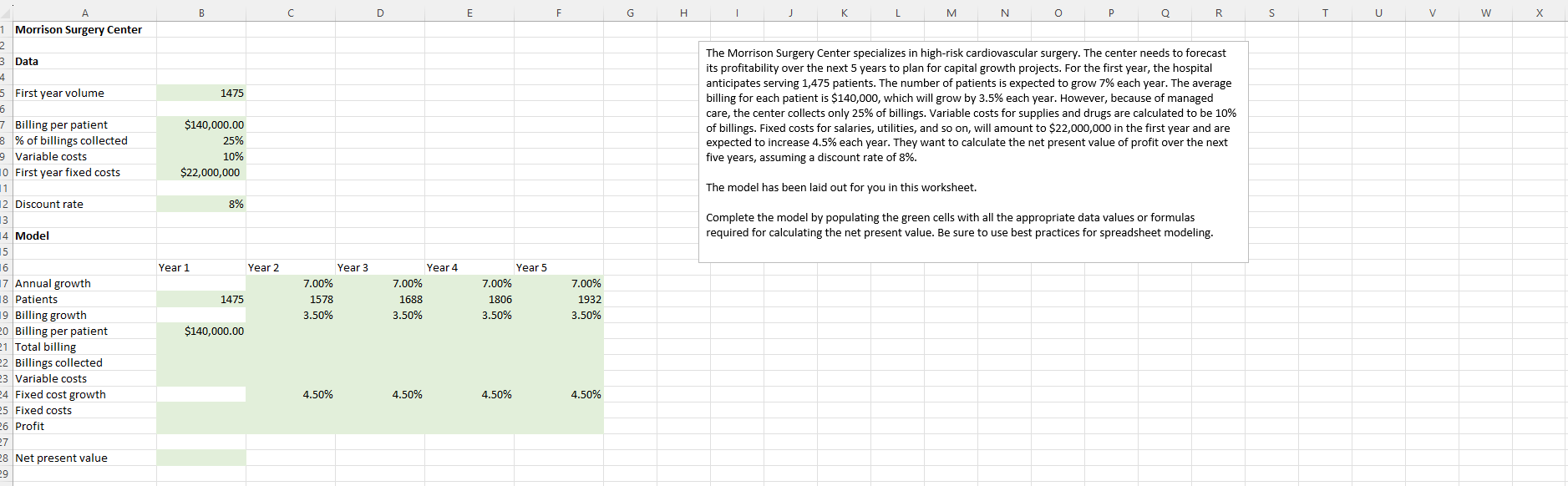Please Fill in every empty green box by calculating | Chegg.com