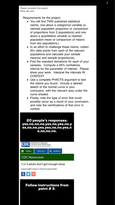 Solved . You will find TWO published statistical claims, one | Chegg.com