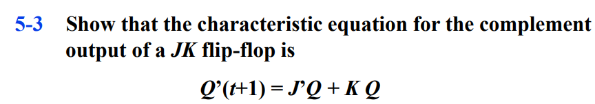 Solved 5-3 Show that the characteristic equation for the | Chegg.com