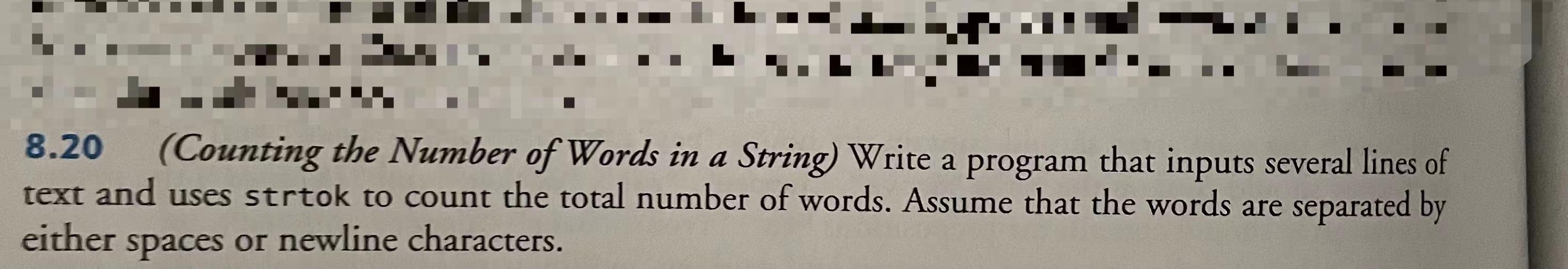 Solved 8.20 (Counting the Number of Words in a String) Write | Chegg.com
