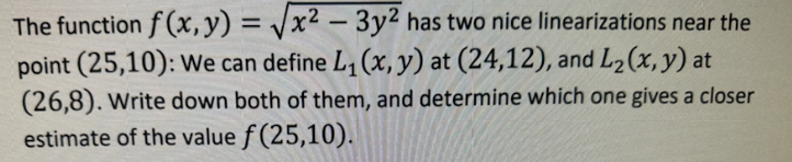 Solved The function f(x,y)=x2−3y2 has two nice | Chegg.com