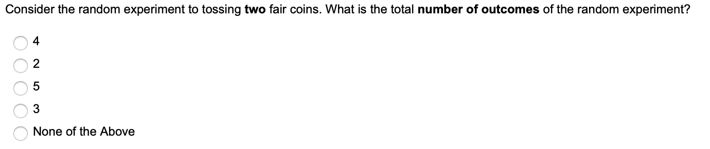 Solved Consider the random experiment to tossing two fair | Chegg.com