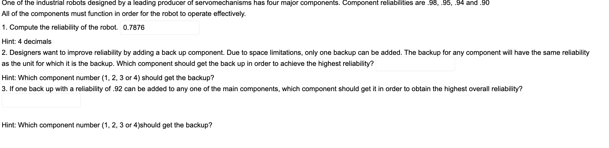 Solved One of the industrial robots designed by a leading | Chegg.com