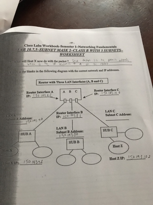 Solved 97 Cisco Labs Workbook-Semester 1-Networking | Chegg.com