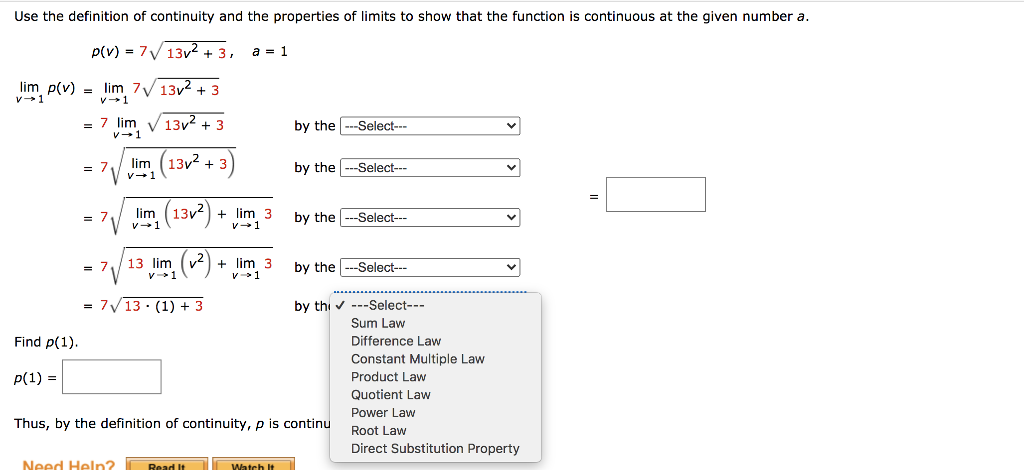 Solved Explain, using these theorems, why the function is | Chegg.com