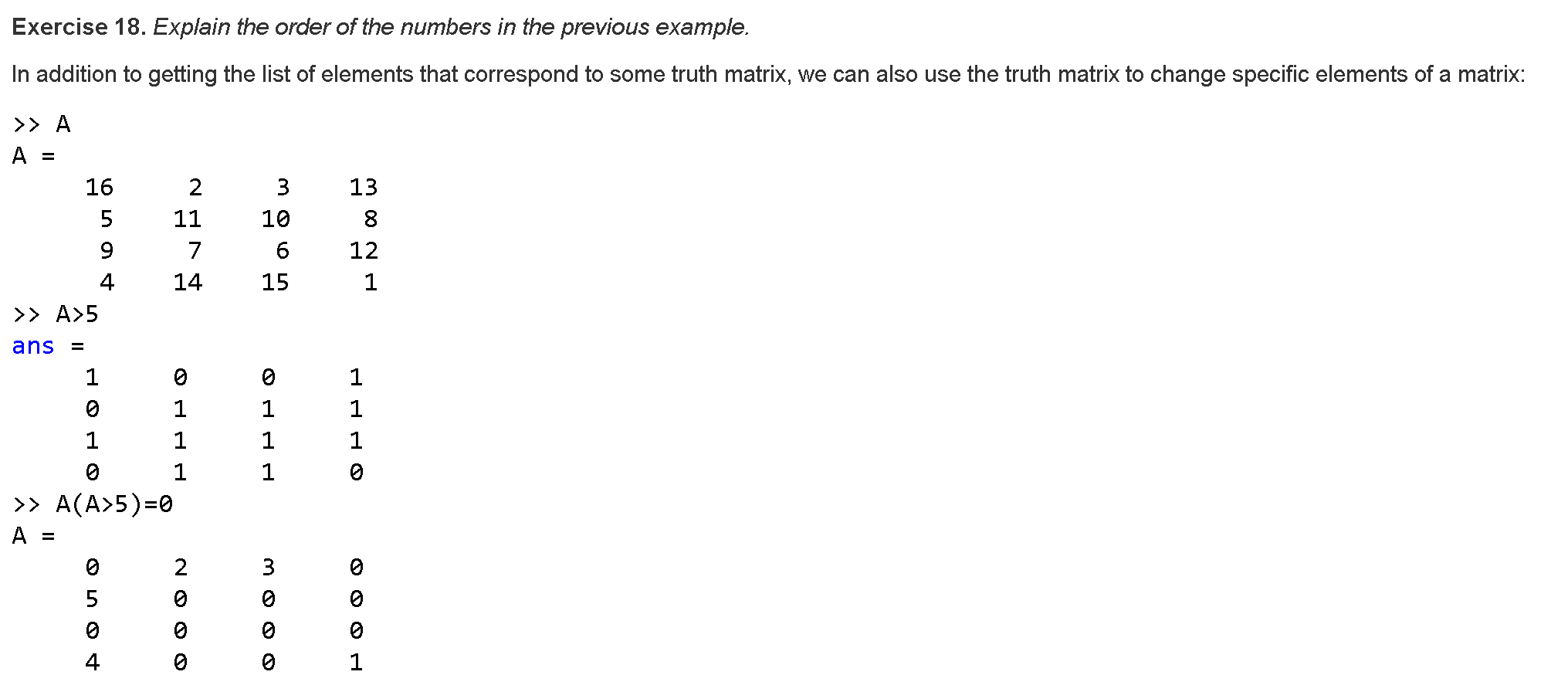 Solved Each element in these matrices holds the appropriate | Chegg.com