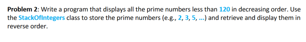 Solved Problem 2: Write a program that displays all the | Chegg.com