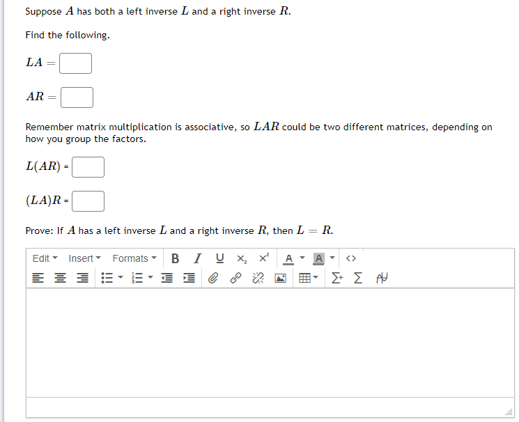 Solved Question 11 Given a matrix M , a left-inverse is | Chegg.com