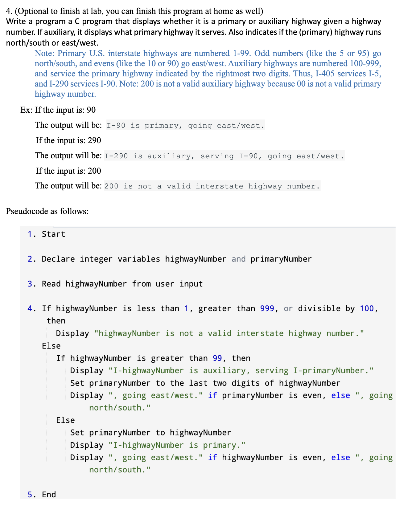 Solved (Optional to finish at lab, you can finish this | Chegg.com