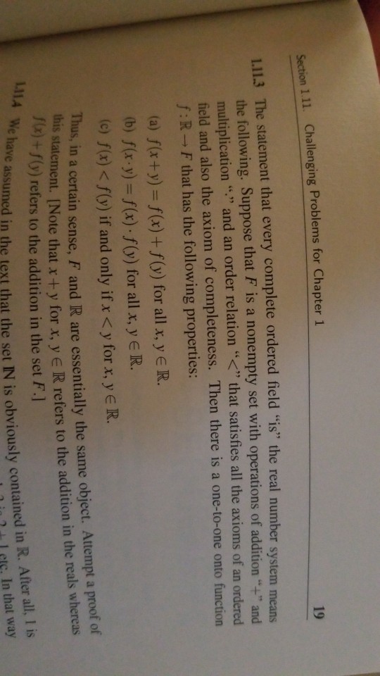 Solved Section 1.11. Challenging Problems for Chapter 1 19 | Chegg.com