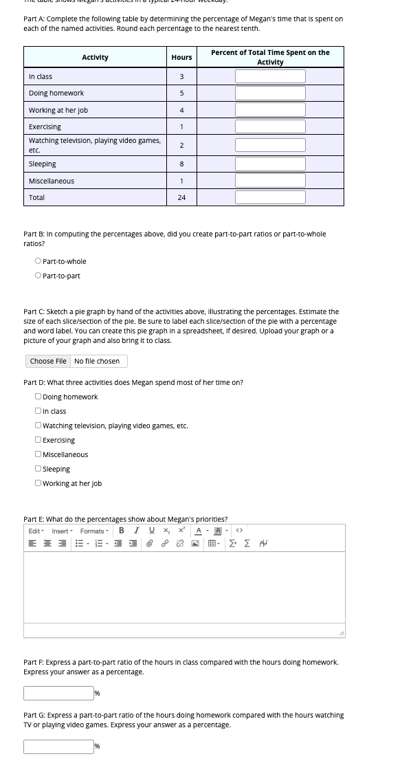 Solved Part A: Complete the following table by determining | Chegg.com