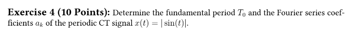Solved Exercise 4 (10 Points): Determine the fundamental | Chegg.com