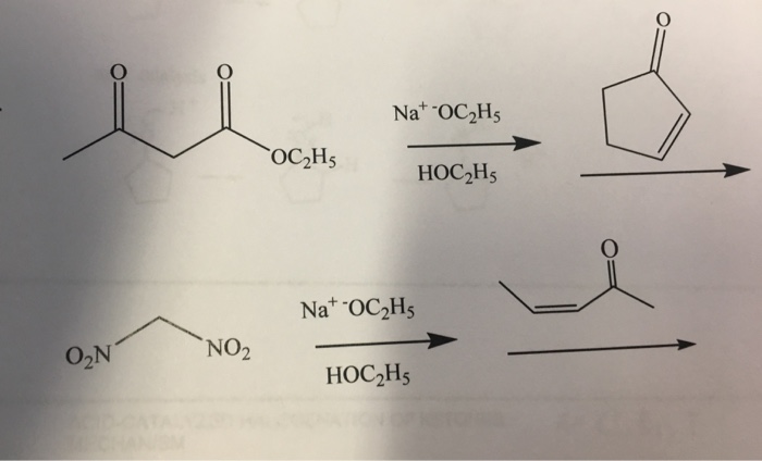 Solved O2N NO Nat 2 15 OC2H5 HOCH Nat -OC2H5 HOC2Hs | Chegg.com