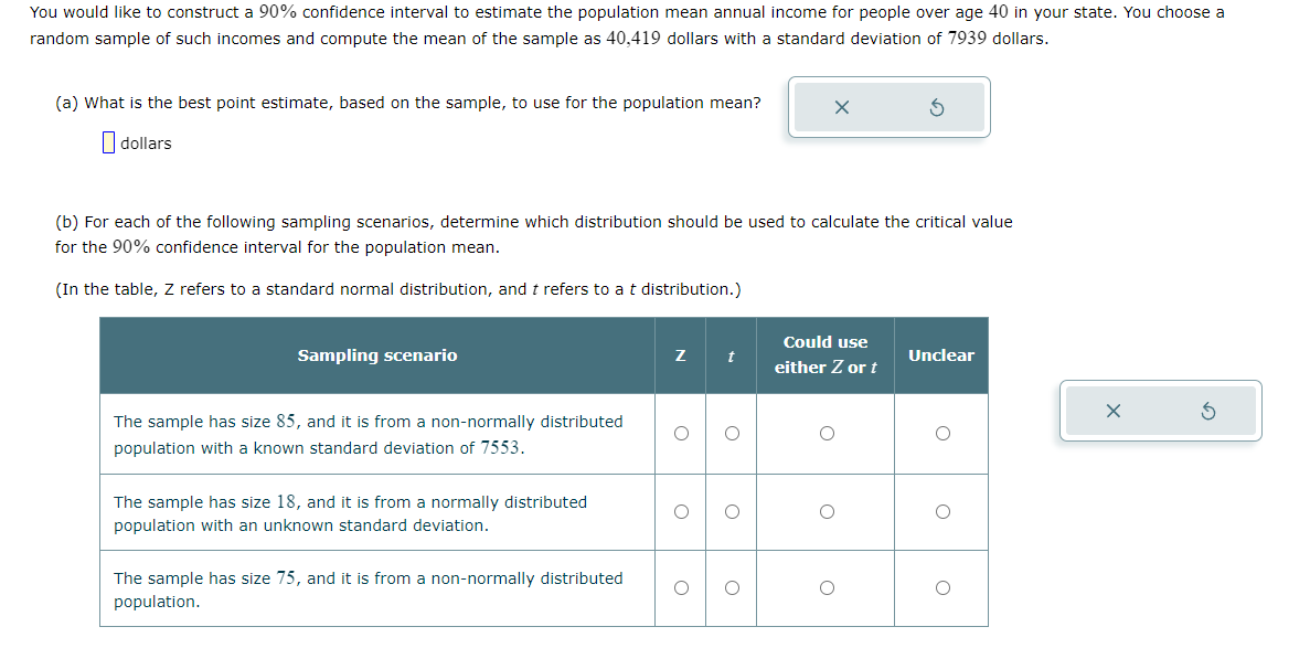 Solved (b) For each of the following sampling scenarios, | Chegg.com