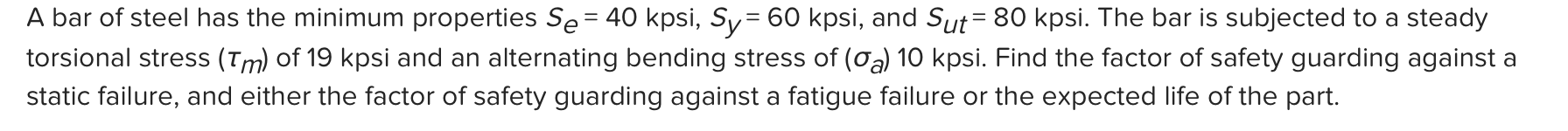 Solved Find: A. The factor of safety based on modified | Chegg.com