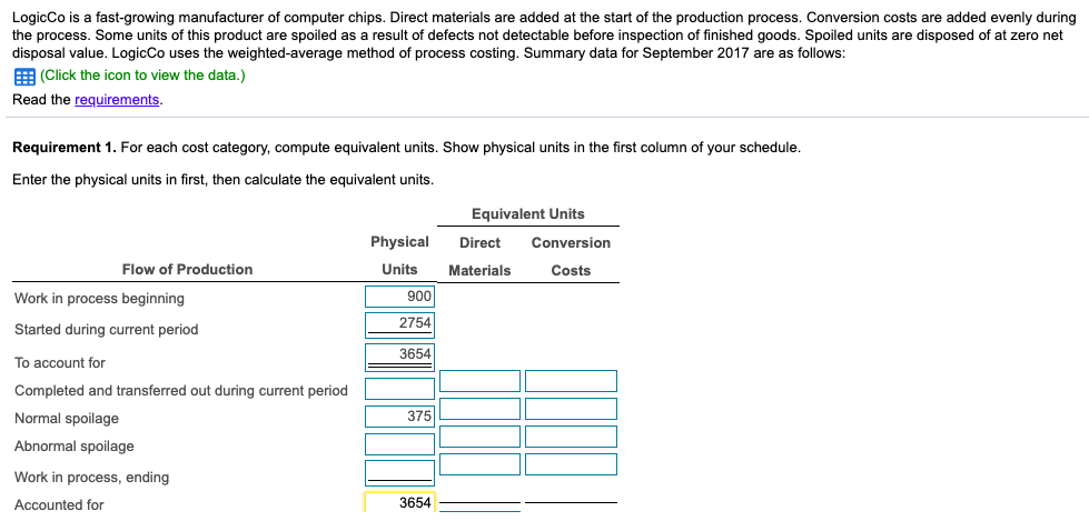 Data Table Direct Conversion Physical Units (Computer | Chegg.com