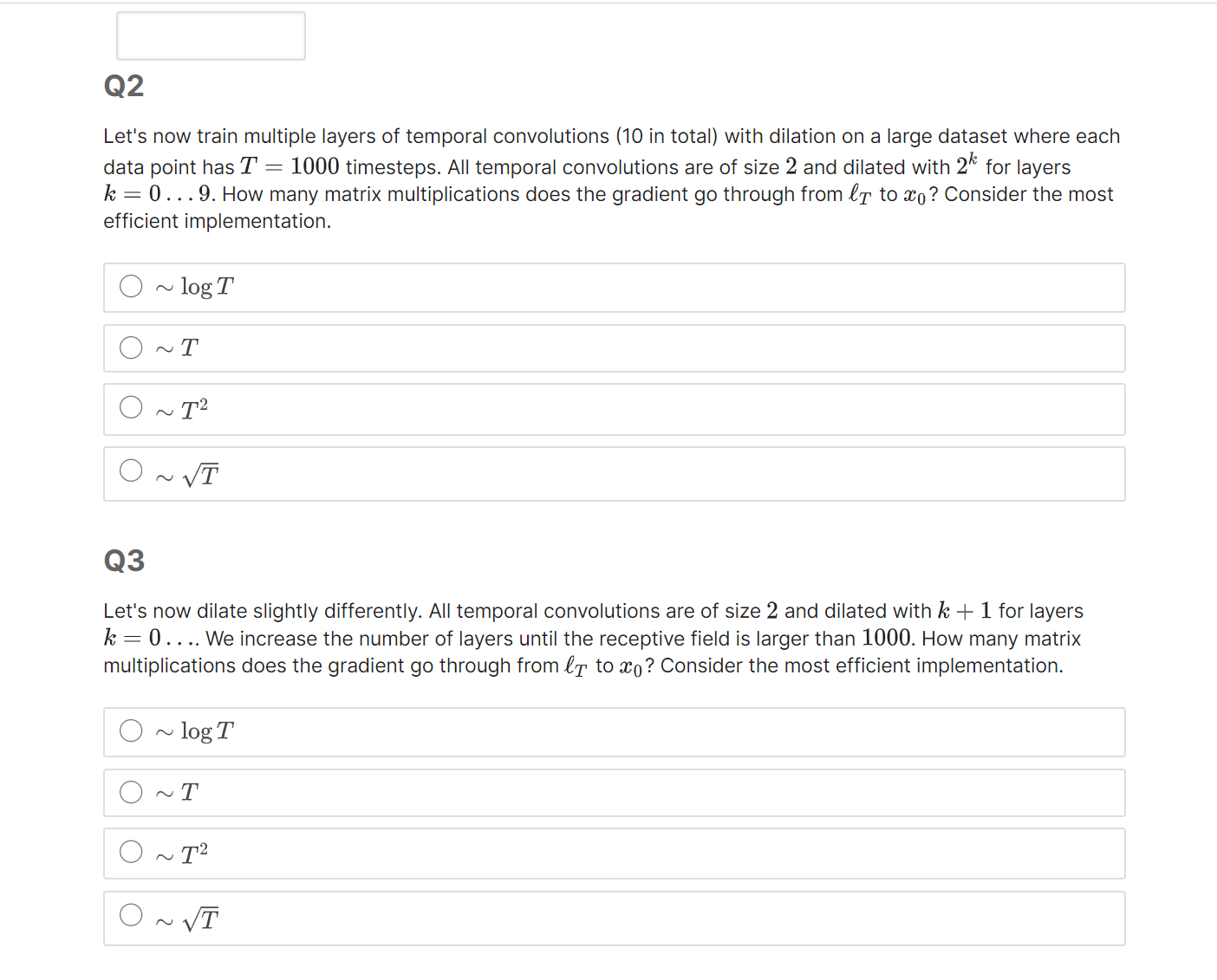 Solved Given a temporal CNN with one hidden layer. The state | Chegg.com