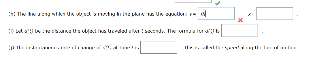 Solved The Location P T Of An Object Moving In The Xy Plane