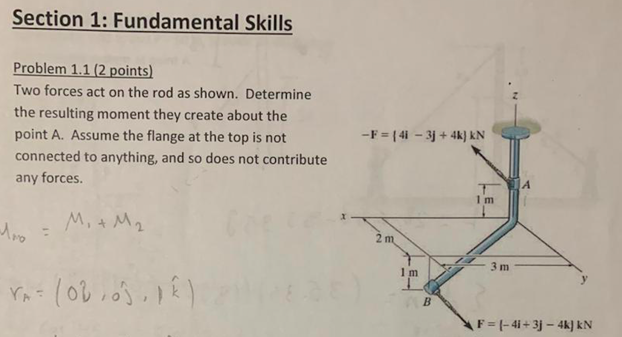 Solved Section 1: Fundamental Skills Problem 1.1 (2 points) | Chegg.com