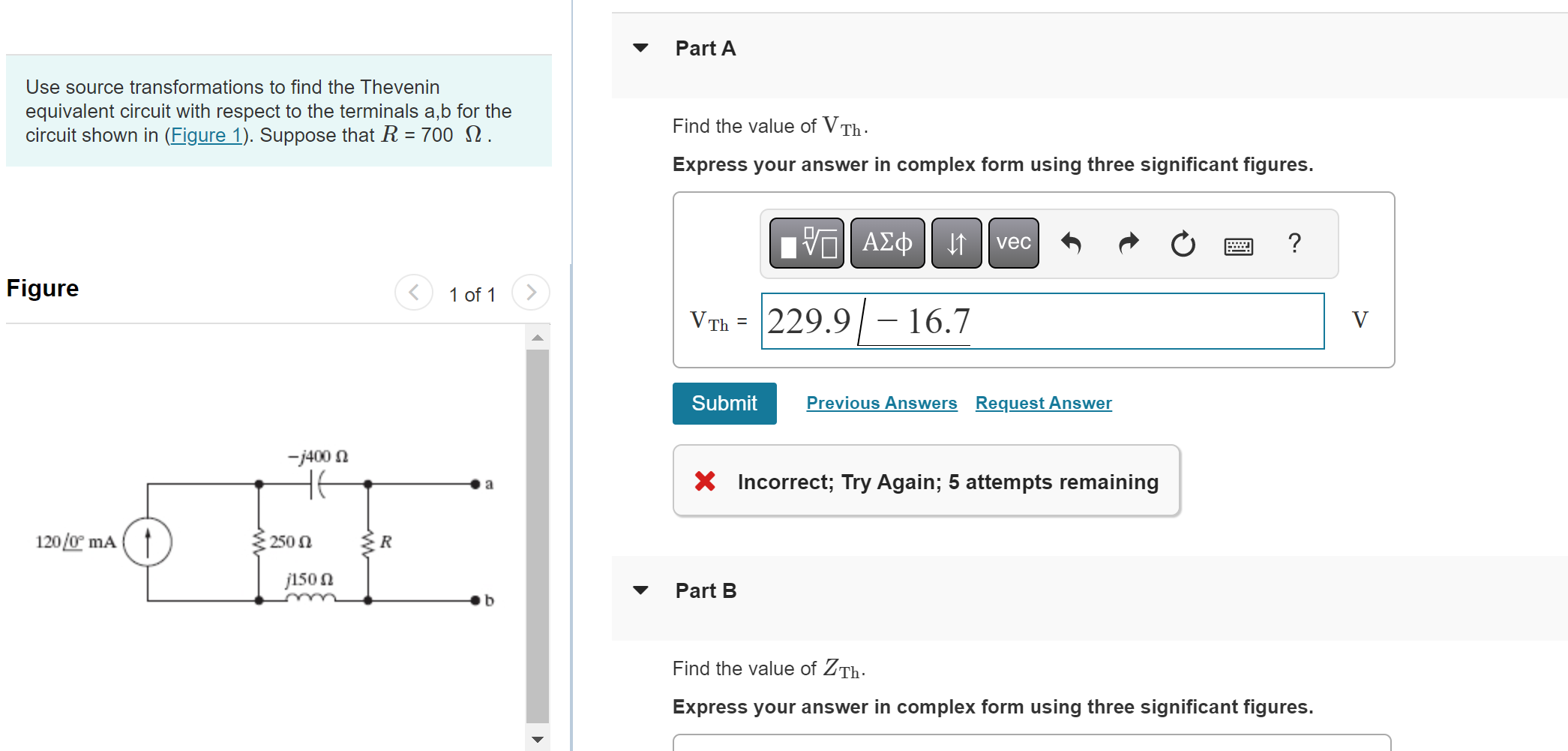 Solved Use source transformations to find the Thevenin | Chegg.com