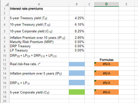 Solved Excel Online Structured Activity: Interest rate | Chegg.com