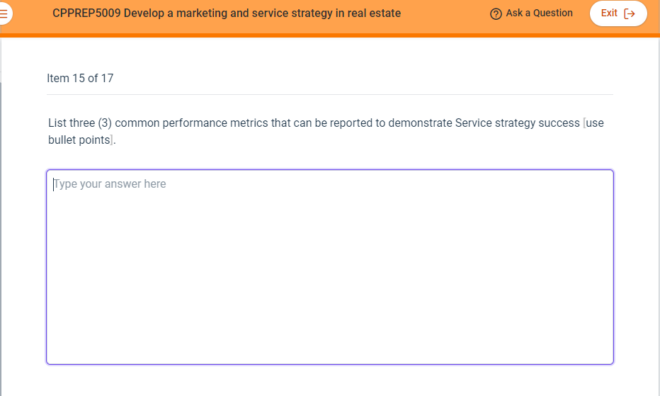 Solved List three (3) ﻿common performance metrics that can | Chegg.com