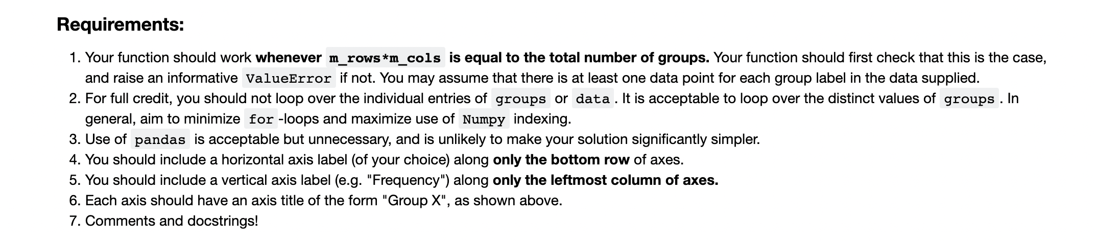Solved Problem 1: Faceted Histogram Run the following code | Chegg.com