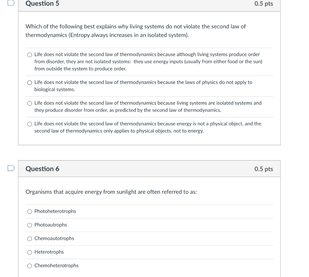 Solved Which of the following best explains why living | Chegg.com