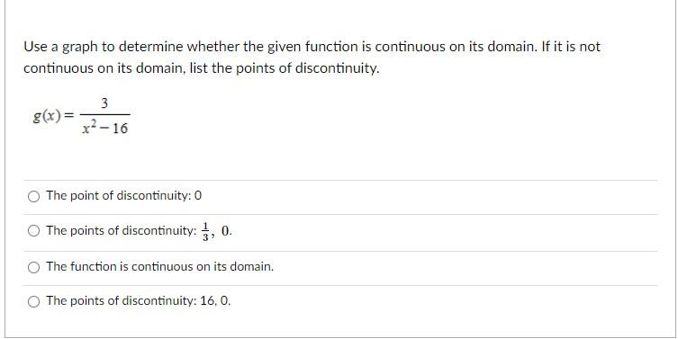 Solved Use a graph to determine whether the given function | Chegg.com
