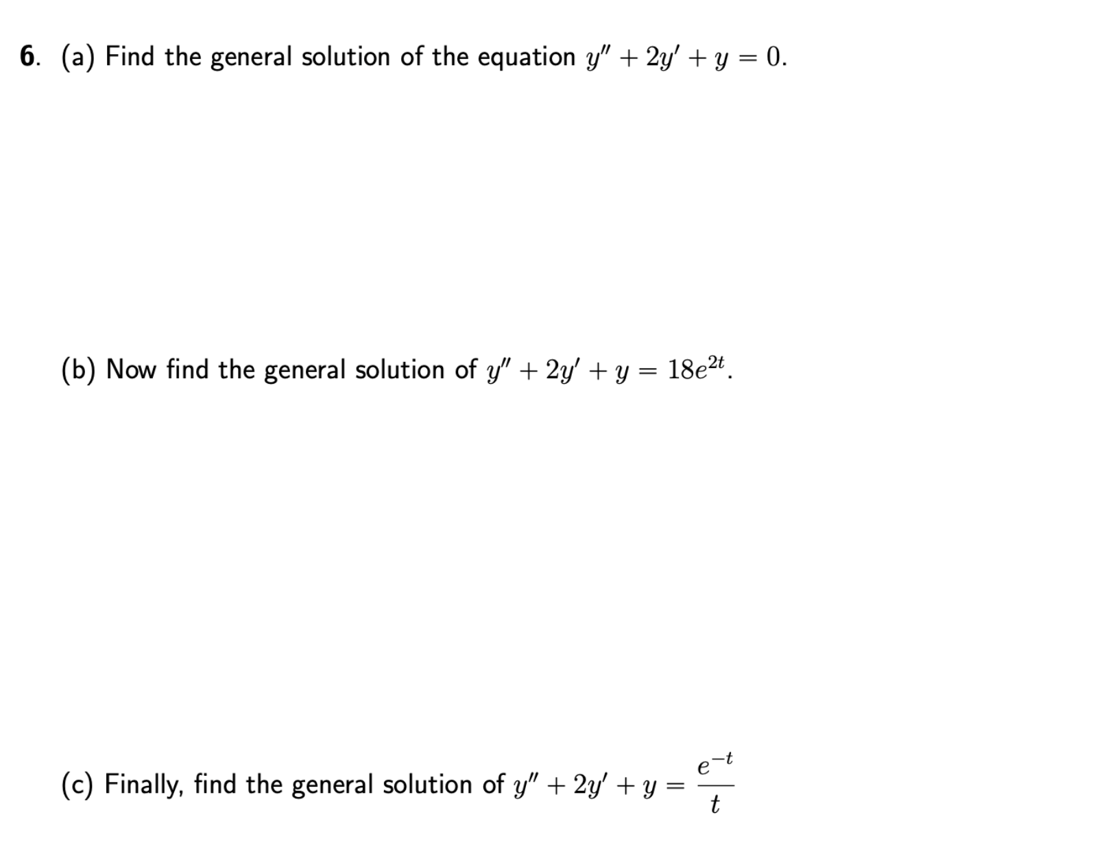 Solved (a) Find the general solution of the equation | Chegg.com